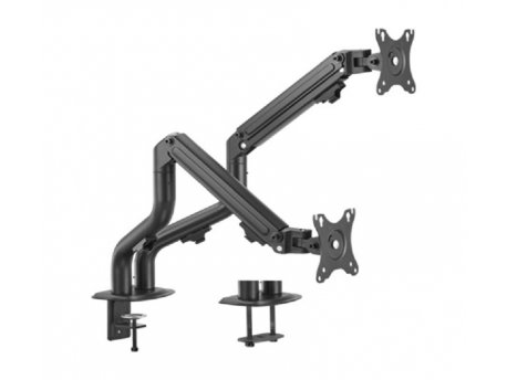 Adjustable Desk 2-Display Mounting Arm, Max. 8kg (per screen), 17”-32”