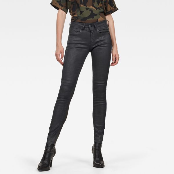 G-STAR JEANS - LYNN MID SKINNY PM WMN BLACK