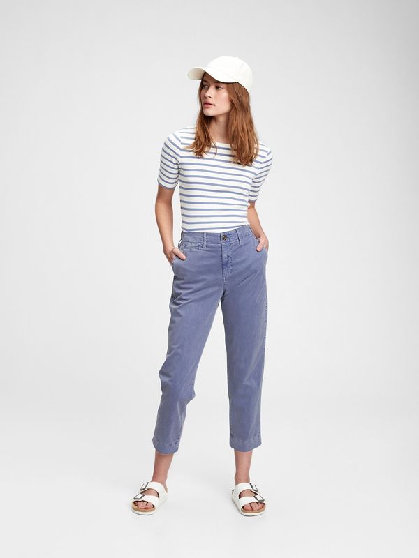 GAP PANTS HIGH RISE STRAIGHT KHAKI - WOMEN'S