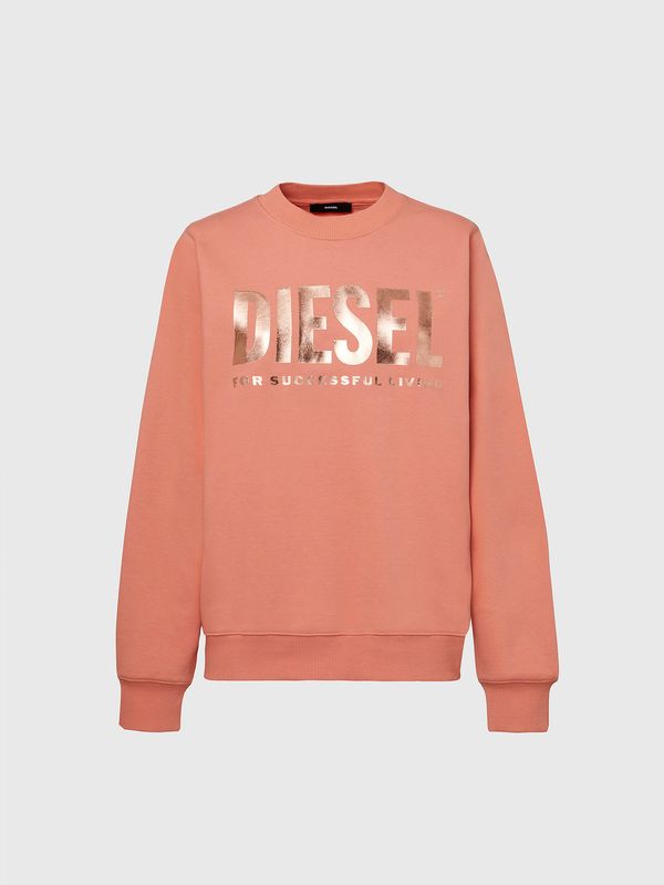 DIESEL SWEATSHIRT - FANG SWEATSHIRT PINK