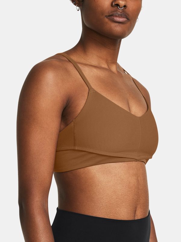 UNDER ARMOUR MERIDIAN RIB BRALETTE-BRN - WOMEN