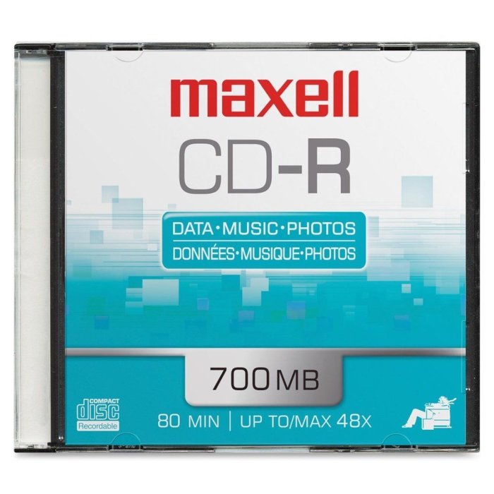 CD-R 52x 700 mb slim 1/1 Maxell