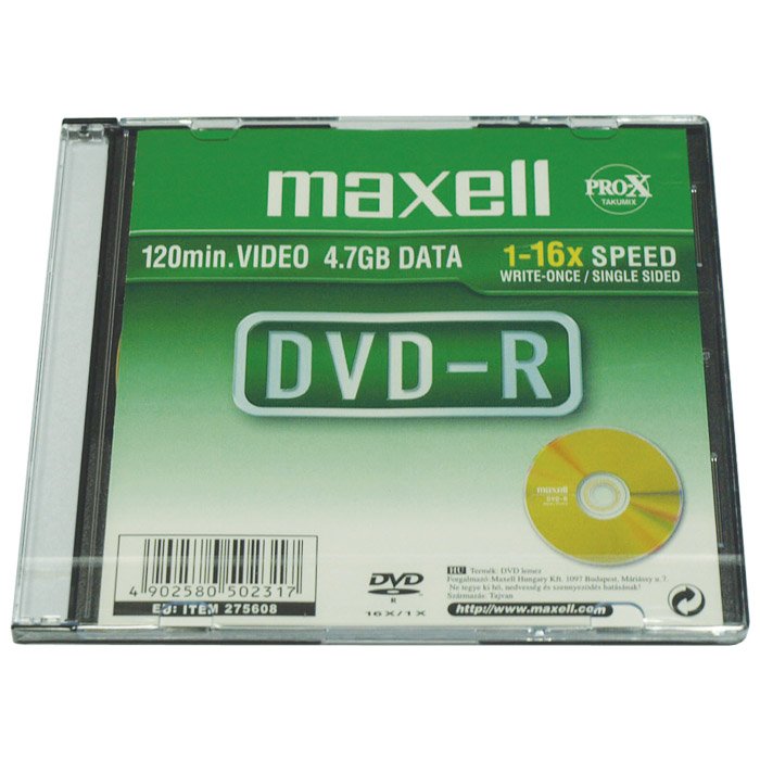 DVD-R 4.7gb 16x 1/1 Verbatim