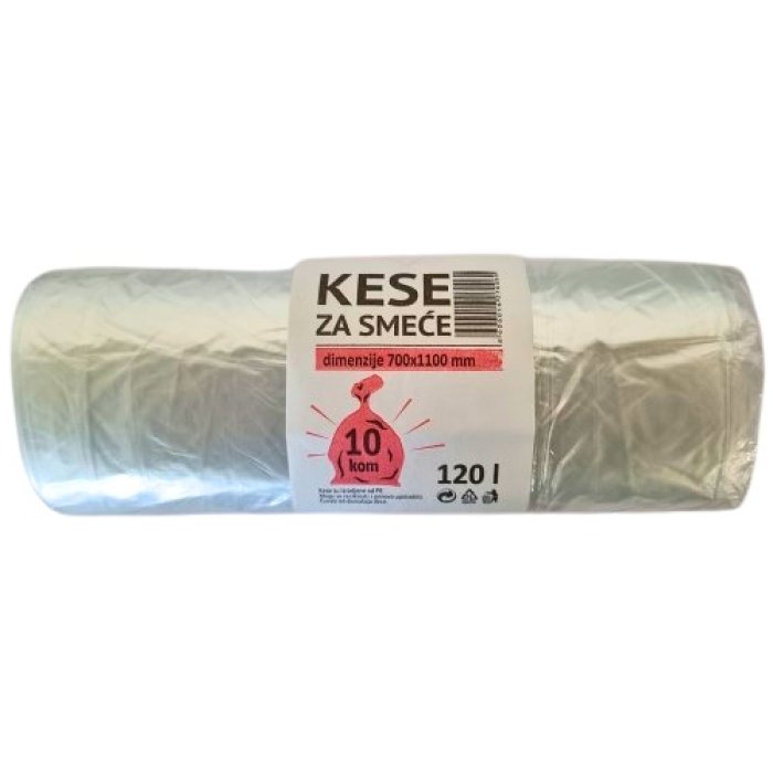 Kese za smeće 120l 700×1100 providne