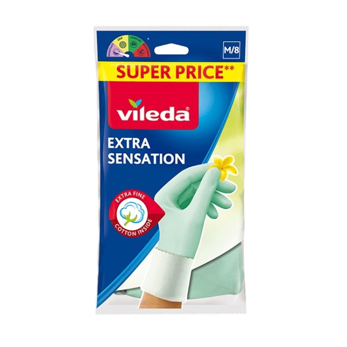 Rukavice Vileda Extra Sensation M