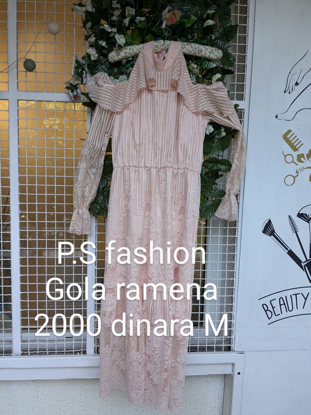 PS Fashion M (EU 38), bоја - Roze, Večernji, maturski, Dugih rukava