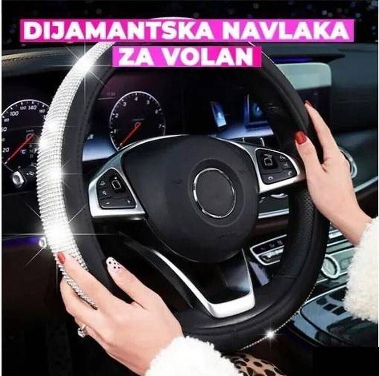 Dijamantska navlaka za volan, sa kristalima Želite da učinite