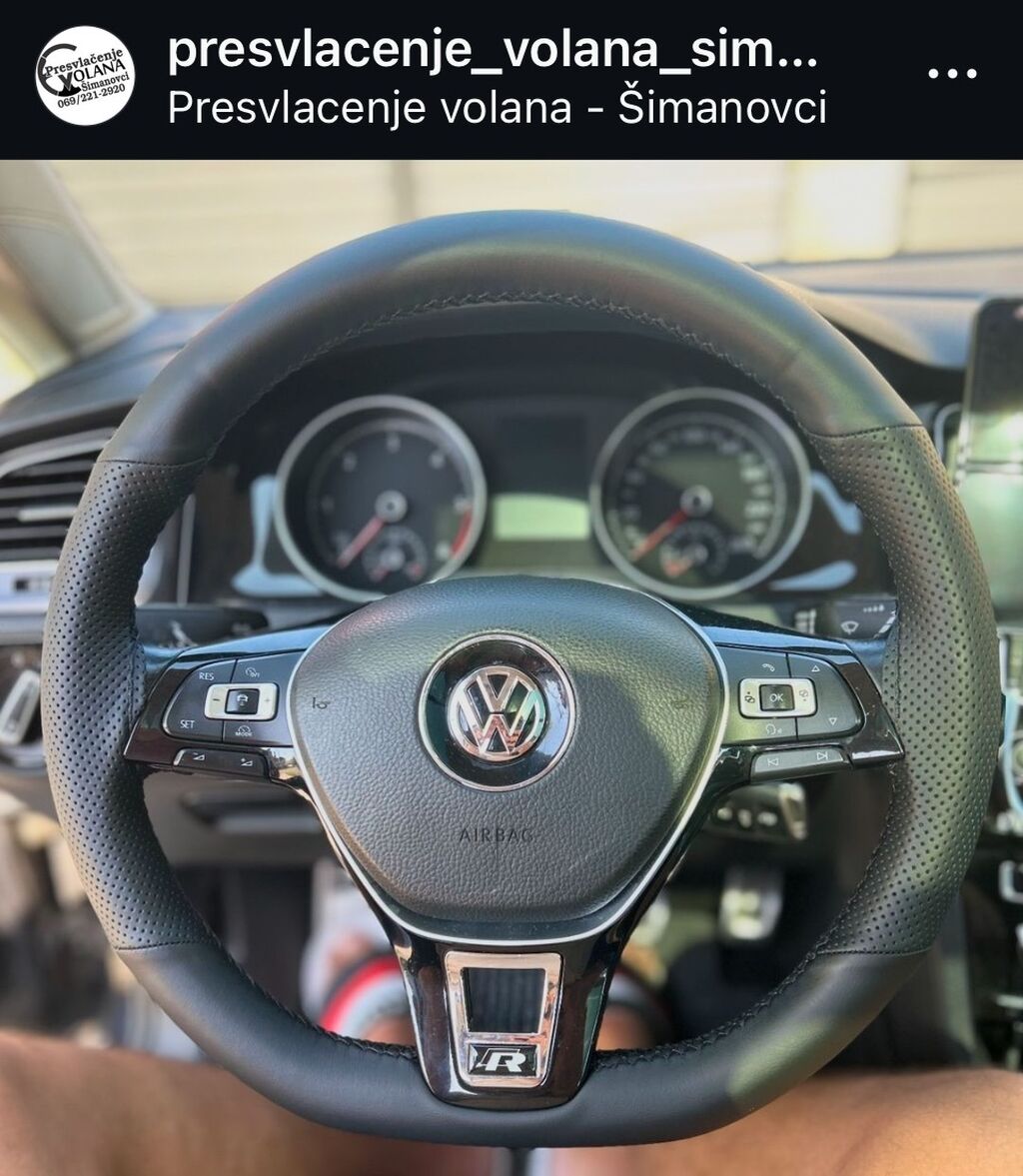 Presvlačenje obruča volana za sve tipove automobila i kombi vozila, na