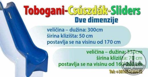 Prodajem TOBOGANE u tri dimenzije u raznim bojama!!!