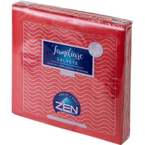 Zen familiare salvete 30/1 crvena 2sl 33X33