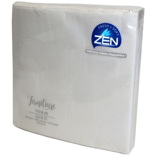 Zen Familiare premium salvete 20/1 bela 2sl 38X38