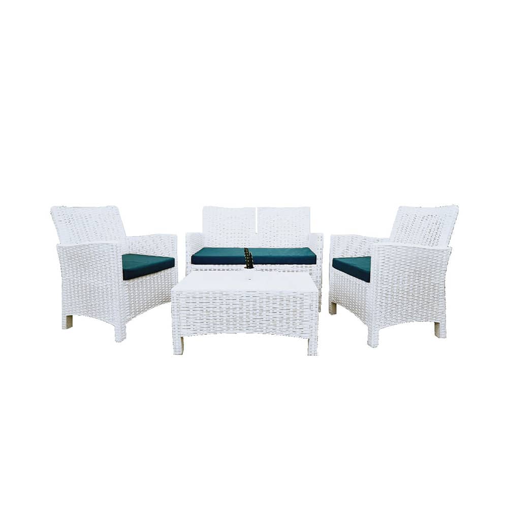 Baštenski set Rattan 2 – beli