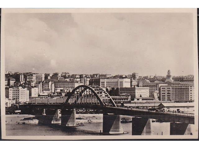 Jugoslavija 1955 Beograd-Savski most razglednica