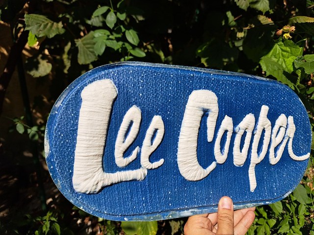 LEE COOPER ektremno retka YU reklama reljefna 3D ,40cm