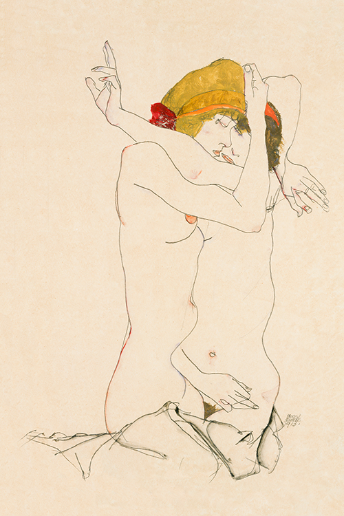 Two Women Embracing (1913)