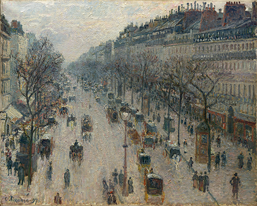 The Boulevard Montmartre on a Winter Morning (1897)
