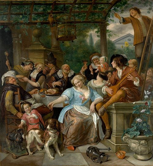 Merry Company on a Terrace (1670)