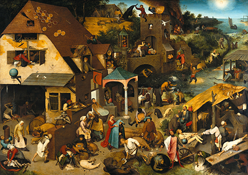 Netherlandish Proverbs (The Blue Cloak) (1559)
