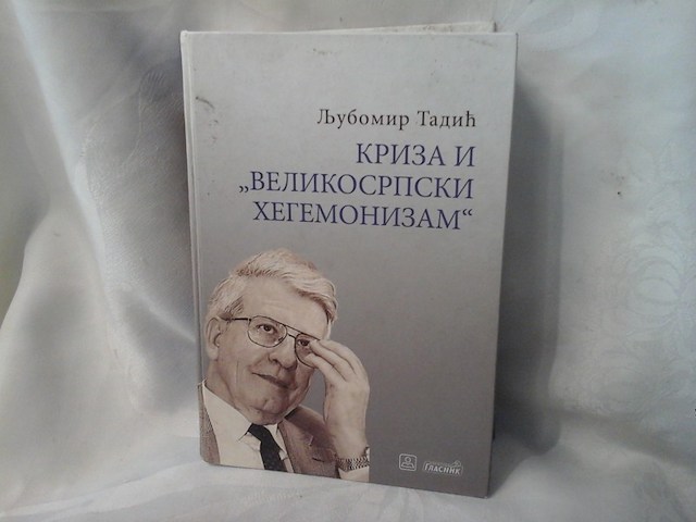 Kriza i velikosrpski hegemonizam Ljubomir Tadić