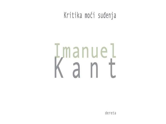 Kritika moći suđenja II izdanje - Imanuel Kant