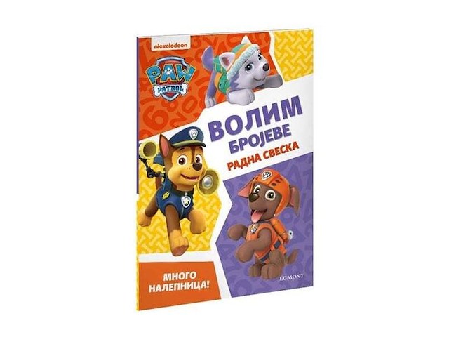 Paw Patrol: Volim brojeve - vežbanka - Nickelodeon