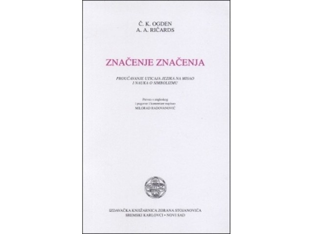 Značenje značenja - Ogden Ričards