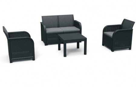 Keter baštenski set rosalie 2 seater, grafit ( CU 249561 )