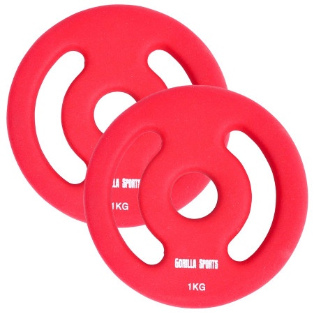 Gorilla Sports Set od 2 gumirana tega 30 mm (2 x 1 kg) ( 101051-00038-0004 )
Teg idealan za trening sa bučicama i šipkama po vašem izboru