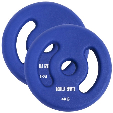 Gorilla Sports Set od 2 gumirana tega 30 mm (2 x 4 kg) ( 101051-00056-0009 )
Teg idealan za trening sa bučicama i šipkama po vašem izboru