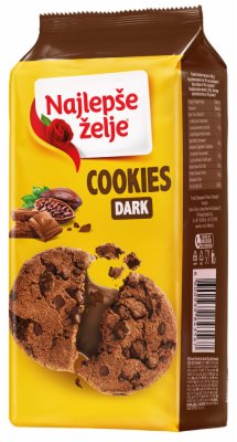 KEKS COOKIES CRNA ČOKOLADA NAJLEPŠE ŽELJE 145G
KEKS COOKIES CRNA ČOKOLADA NAJLEPŠE ŽELJE 145G