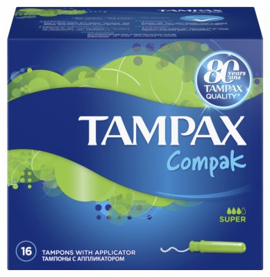 TAMPONI COMPAK SUPER TAMPAX 16/1
TAMPONI COMPAK SUPER TAMPAX 16/1