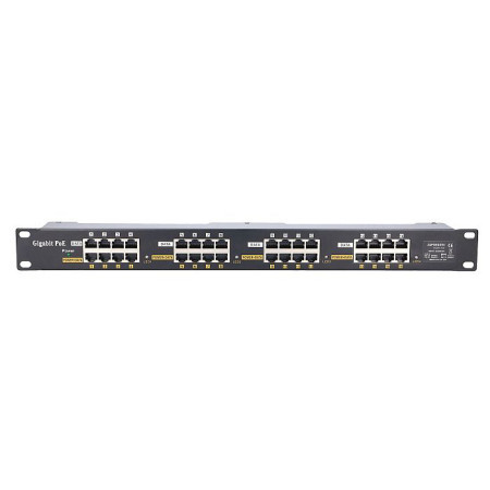 Extralink 16 port 10/100/1000 PoE injector, 19', rack mount ( 1919 )