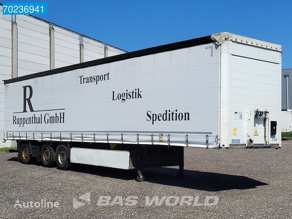 Schmitz Cargobull SCB*S3T 3 axles Lift+lenkachse Kooiaap Palettenkasten Sliding Ro poluprikolica sa kliznom ceradom