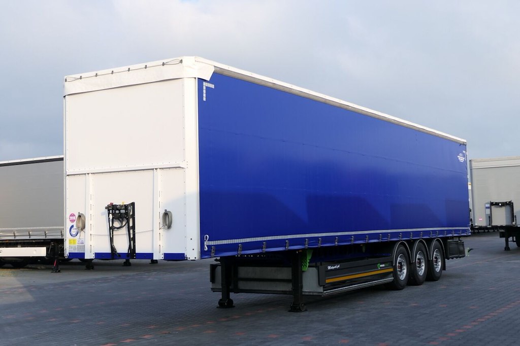 Berger ECOTRAIL / CURTAINSIDER / STANDARD / 5 000 KG !! / LIFTED AXLE / poluprikolica sa kliznom ceradom