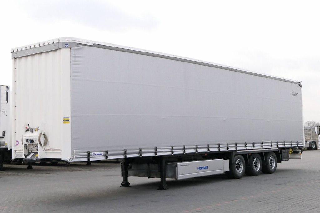 Krone CURTAINSIDER / MEGA / LIFTED ROOF & AXLE / PALLET BOX / poluprikolica sa kliznom ceradom