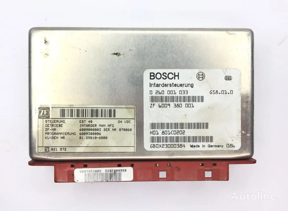 Unitate de Control Retarder upravljačka jedinica za Bosch Intardersteuerung MAN 0 260 001 033 ZF 6009 380 001 81.25810-6000 kamiona