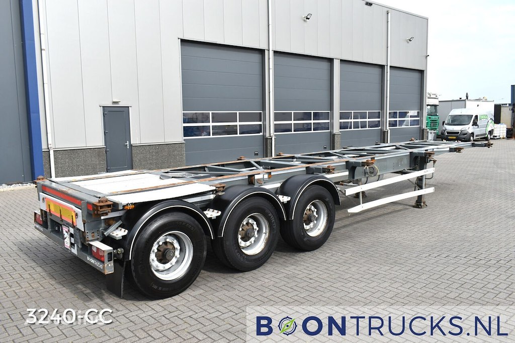 Turbos Hoet SC33AA | 2x20-30-40ft TANKCHASSIS * ADR * DISC BRAKES poluprikolica za prevoz kontejnera