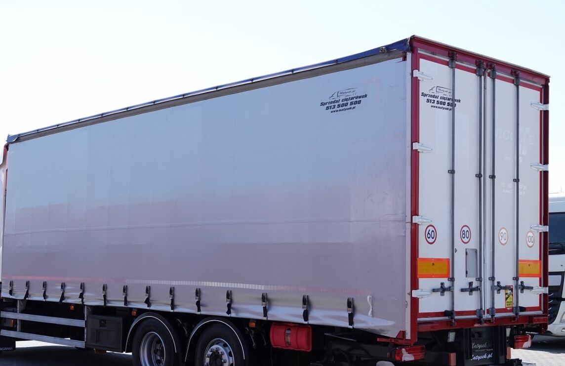 Samro BOX / CURTAINSIDER - 9 M / 2015 YEAR / COMPLETE prikolica sa kliznom ceradom