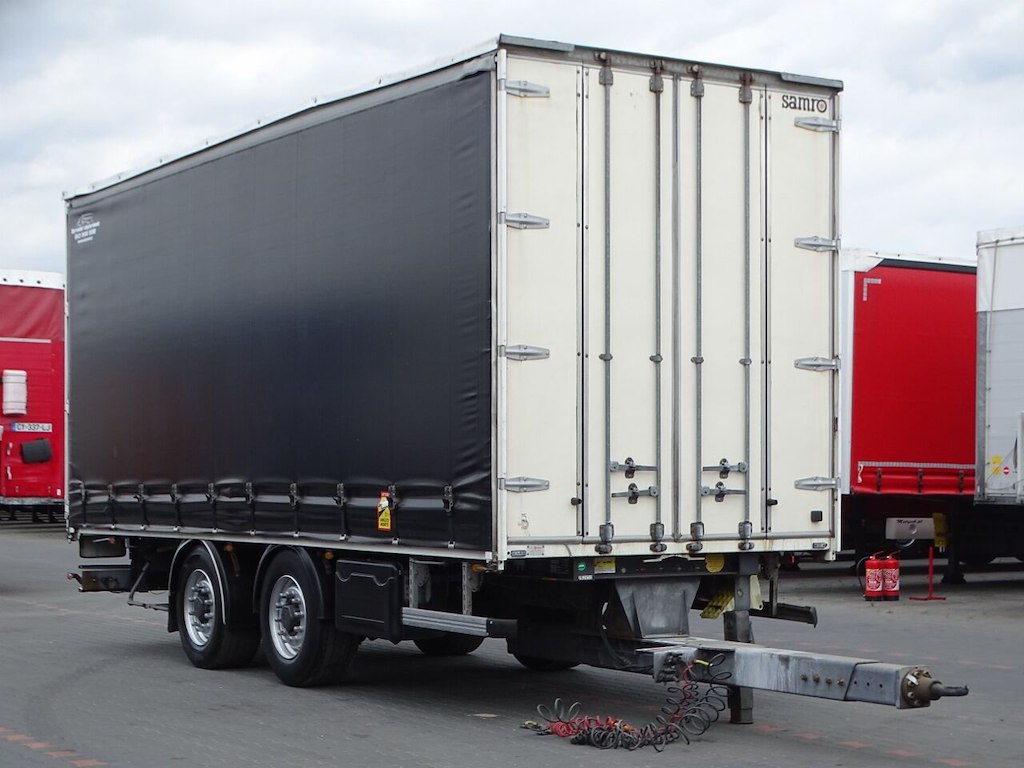 Samro JUMBO TRAILER - 7,3 M / STRONG FLOOR / FRONT DOORS / prikolica sa kliznom ceradom