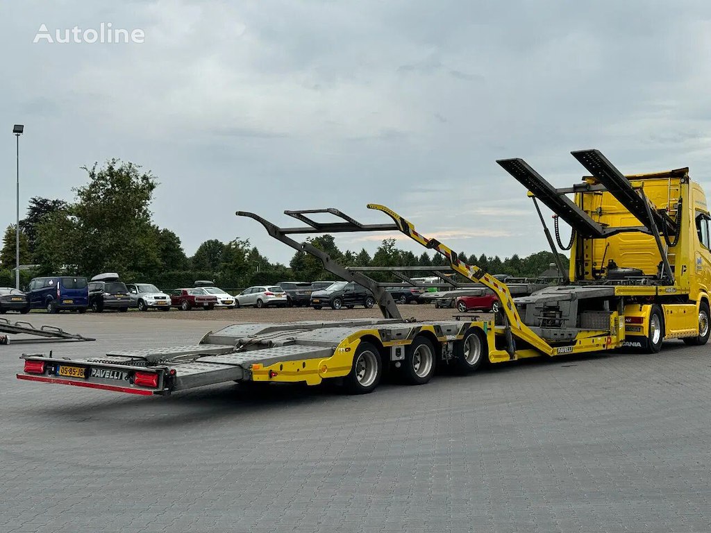 Pavelli Uitschuifbare Truck - Auto Transporter / 5x laadvloeren / 2x Lie poluprikolica autotransportera