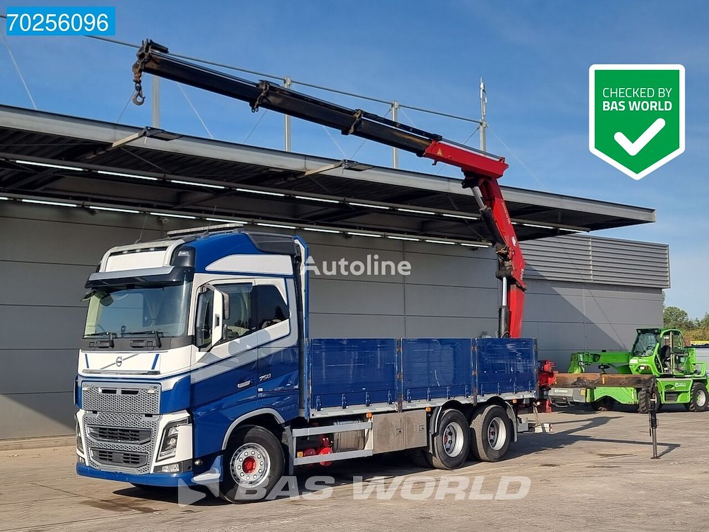 Volvo FH16 6X4 HMF 2420-K5 VEB+ Navi Retarder ACC Euro 6 kamion s ravnom platformom