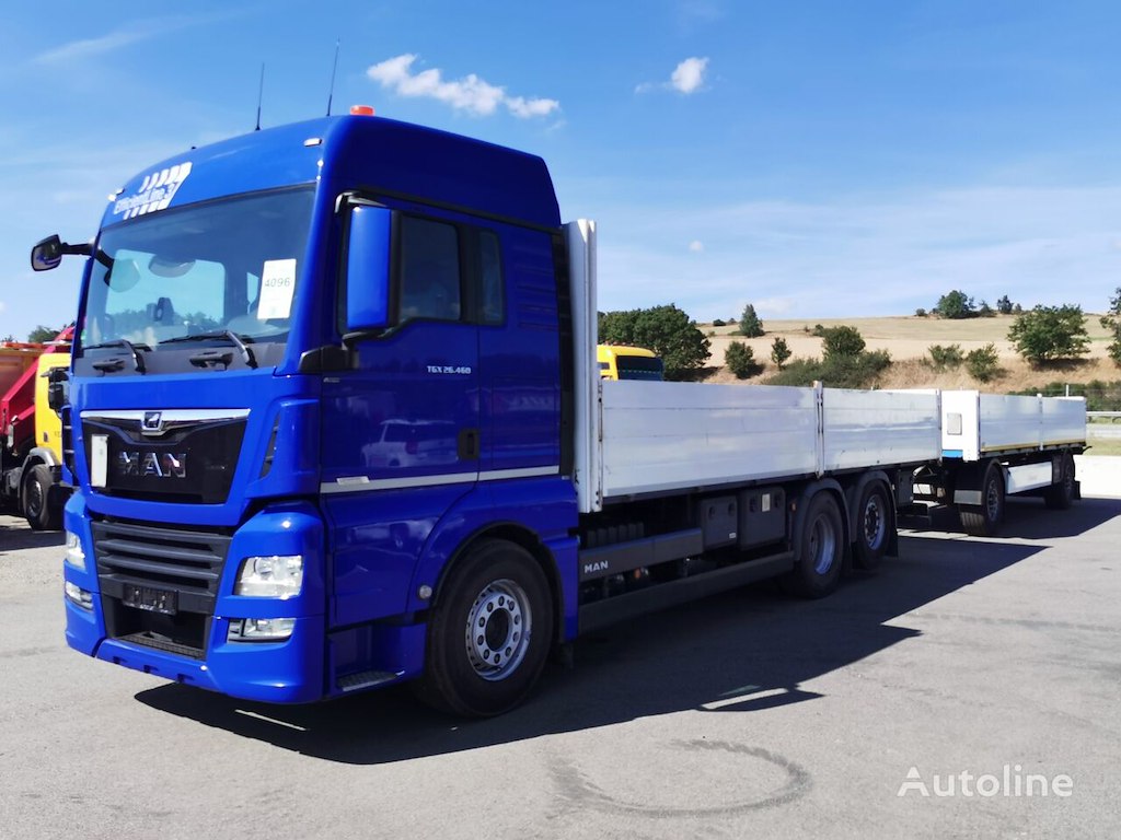 MAN TGX 26.460 6X2-4 LL EURO 6 kamion s ravnom platformom