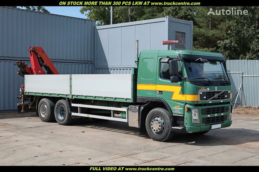 Volvo FM 440 6x2 R, EURO 5, CRANE/KRAN EFFER, RETARDER kamion s ravnom platformom