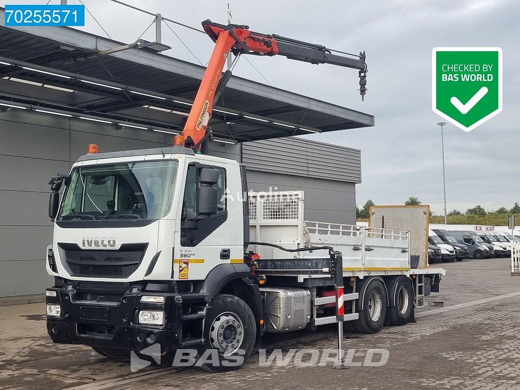 IVECO Stralis 360 6X2 Liftachse Palfinger PK 12002-EH Remote ActiveDay kamion s ravnom platformom