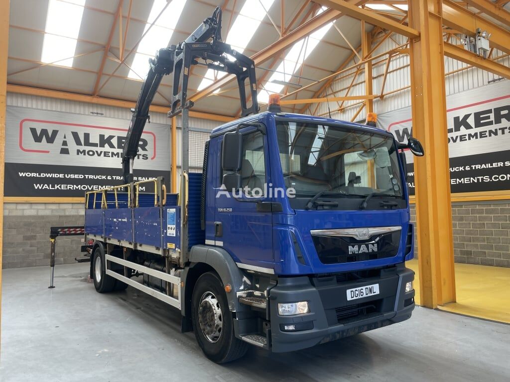 MAN TGM 18.250 *EURO 6*, 4X2 18 TONNE BRICK GRAB – 2016 – DG16 DWL kamion s ravnom platformom