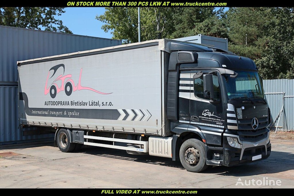 Mercedes-Benz ACTROS 1832 L, EURO 6, 23 PALLETS kamion sa klizna zavesa cerada