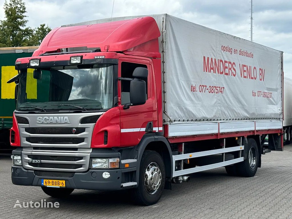 Scania P230 4X2 Euro 5 - Huif met Laadklep kamion sa klizna zavesa cerada