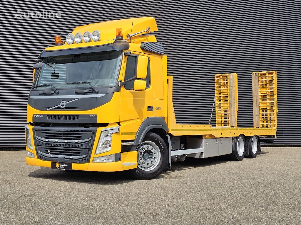 Volvo FM460 / 6X2 / OPRIJ / MACHINE TRANSPORT autotransporter