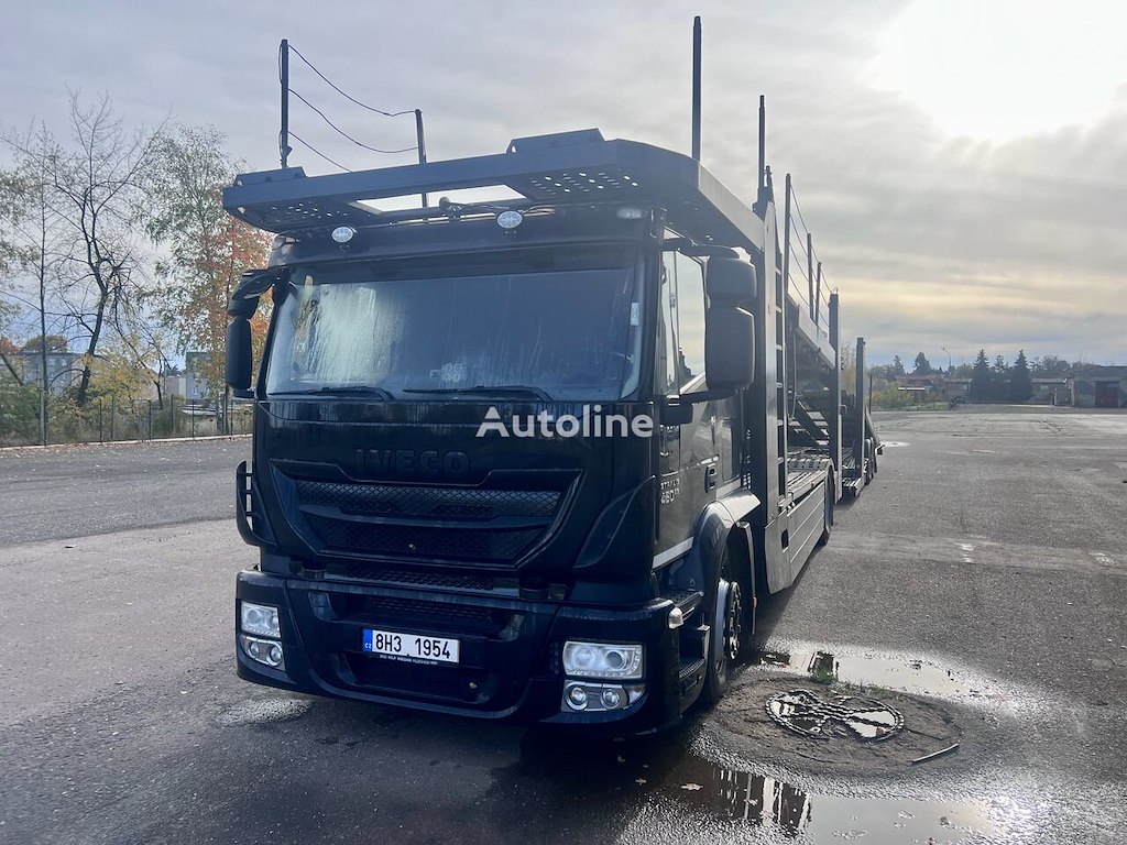 IVECO Stralis 460 autotransporter + prikolica autotransportera