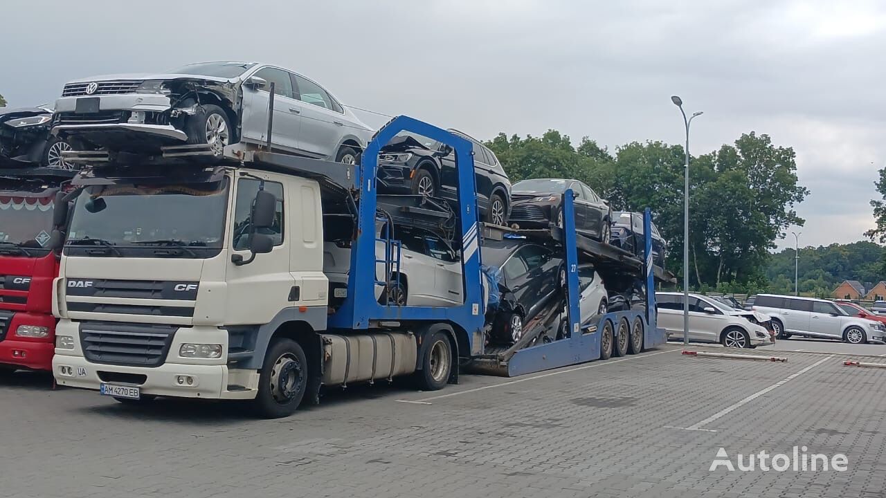 DAF FT CF 85 autotransporter + prikolica autotransportera